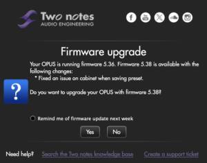 Two Notes OPUS Quickstart Guide | Sweetwater