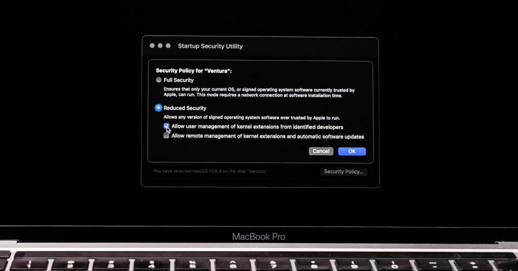 Enabling Kernel Extensions on Mac with Apple silicon | Sweetwater