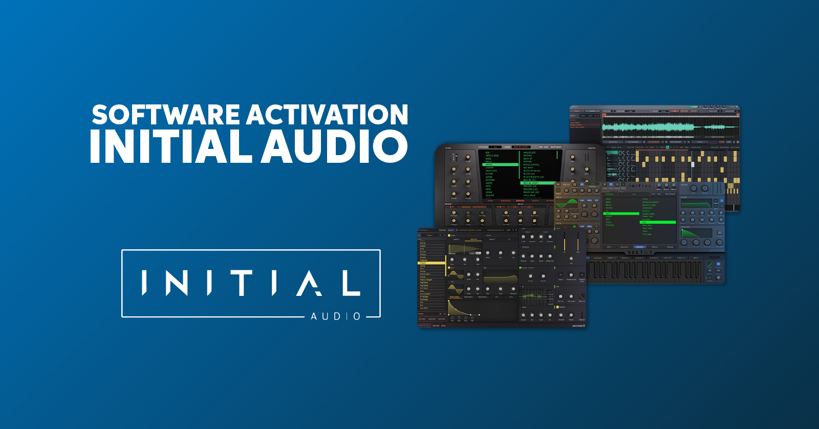 Initial Audio Software Activation Instructions | Sweetwater